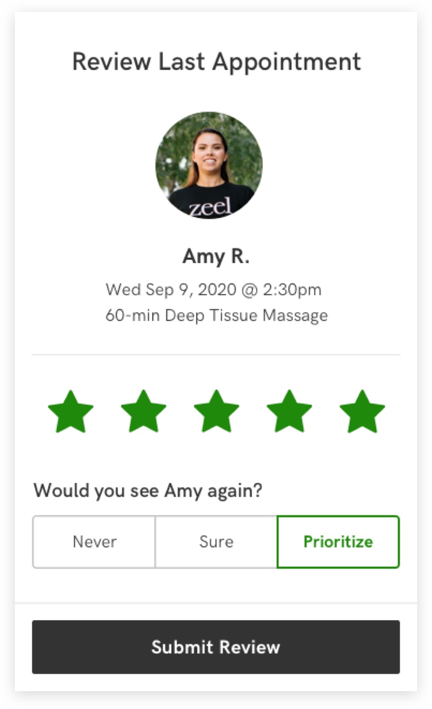 Provider Booking and Reviews